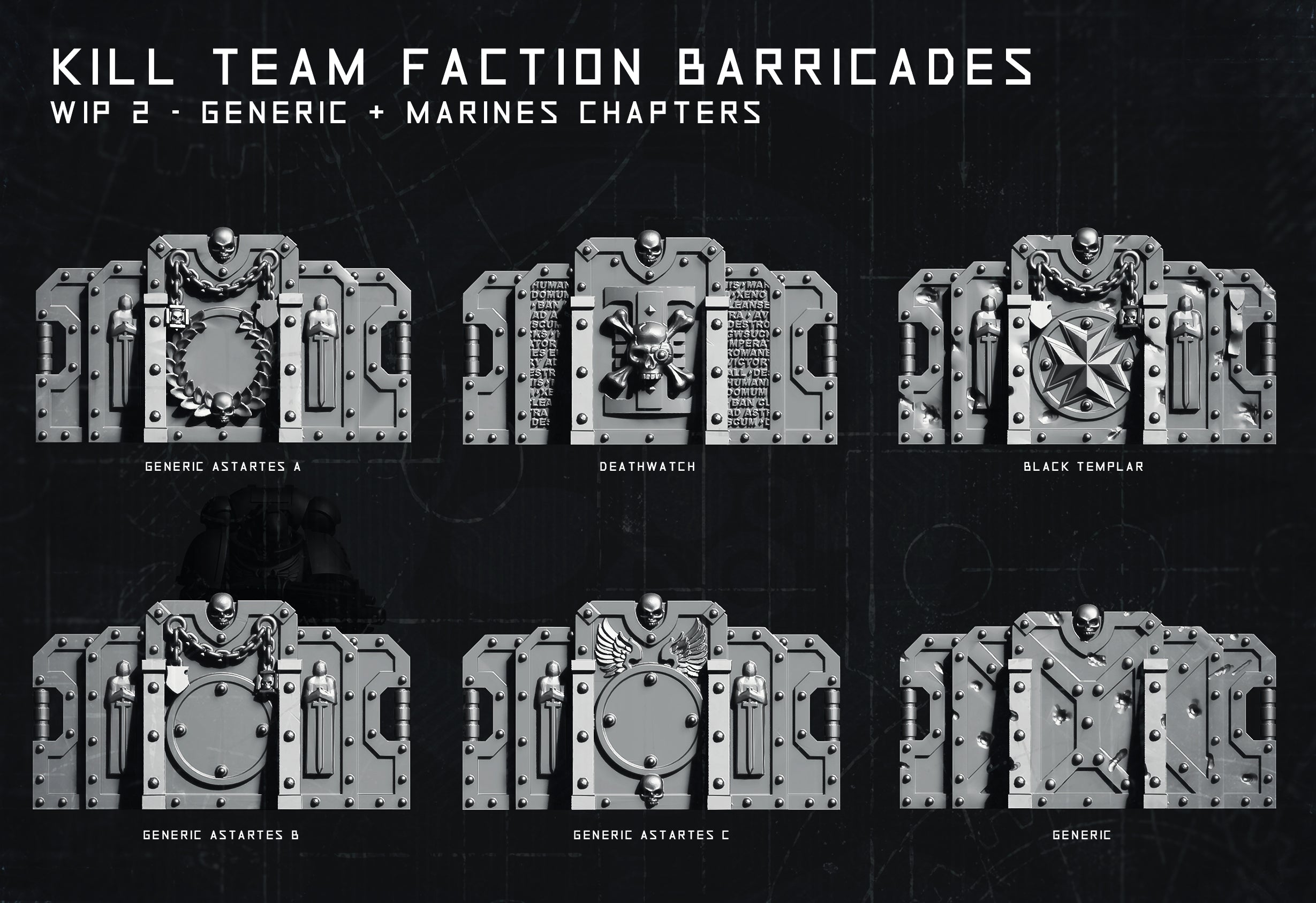 Kill Team Faction Barricades WIP 2 – techno heretek
