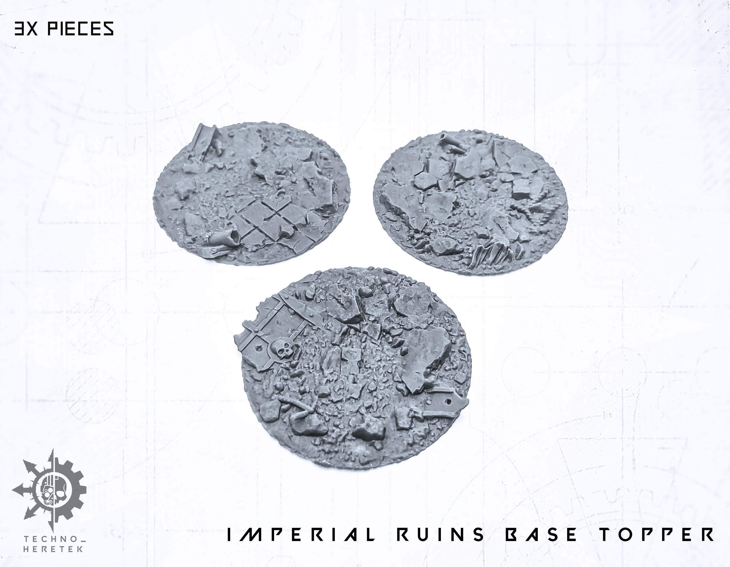 Base Topper Imperium Gothic Ruins - 3x50mm – techno heretek
