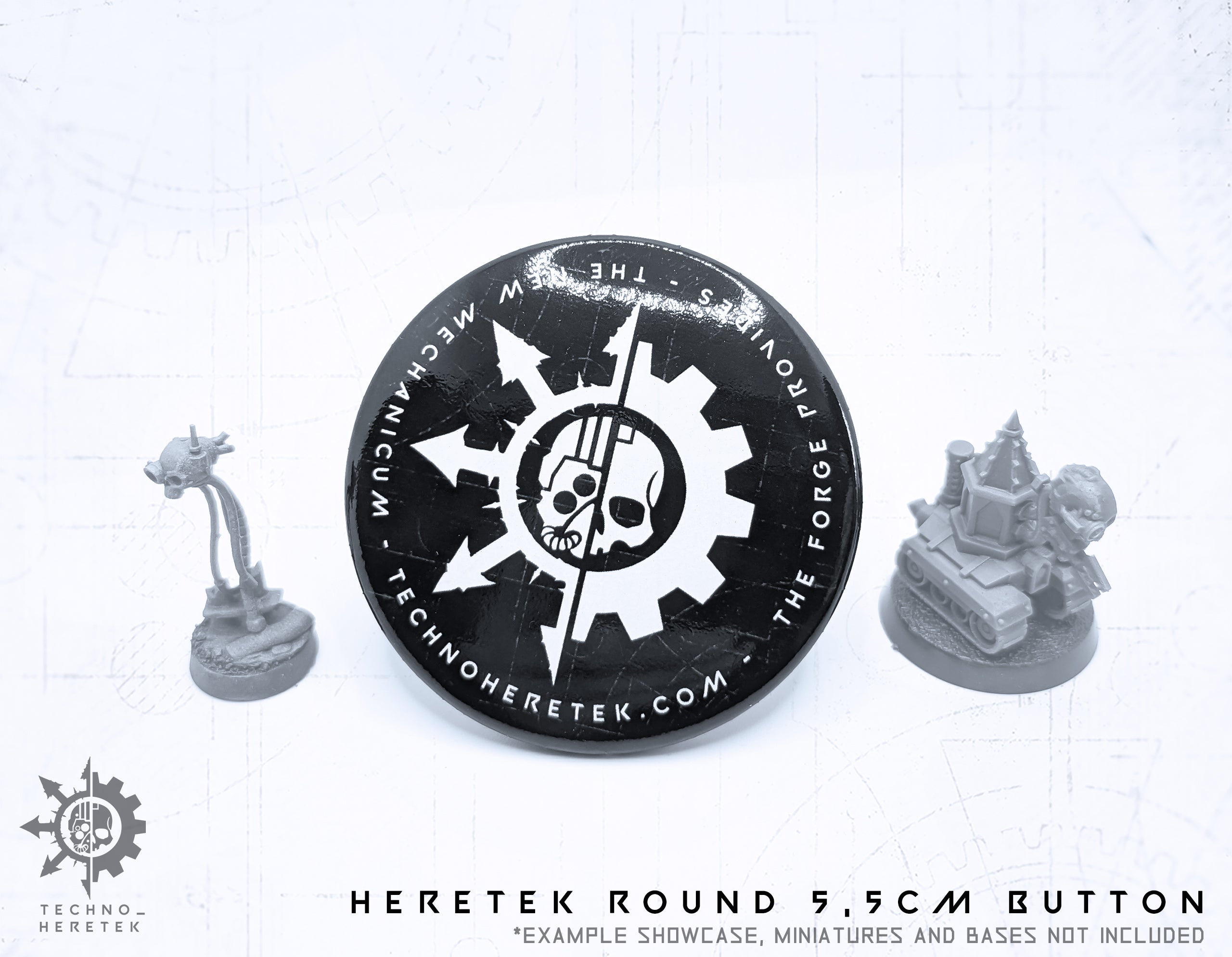 Techno_Heretek Round Button 5,5cm – techno heretek