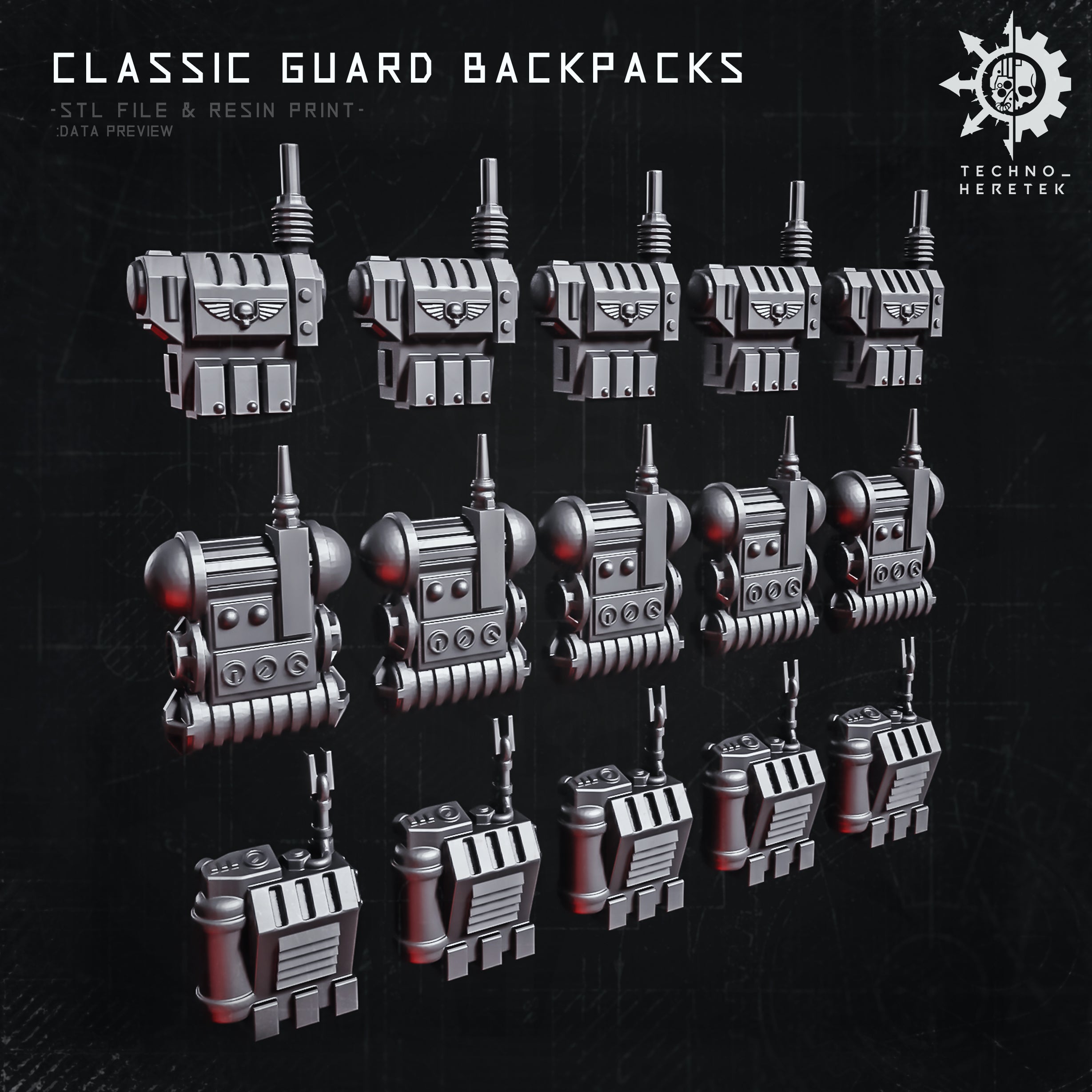 Classic Guard Backpacks Set – techno heretek