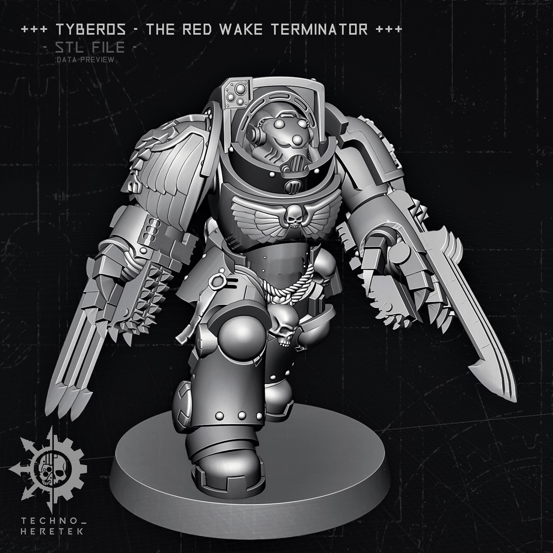 Red Wake Terminator Captain – techno heretek